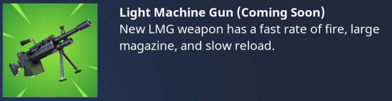 Light Machine Gun é a nova arma de Fortnite Battle Royale - Combo Infinito